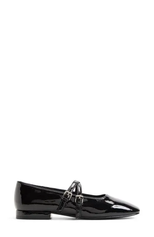 Aldo Elinora Mary Jane Flat With Criss-cross Straps - Black