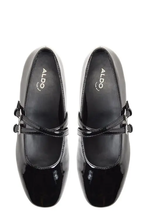 Aldo Elinora Mary Jane Flat With Criss-cross Straps - Black