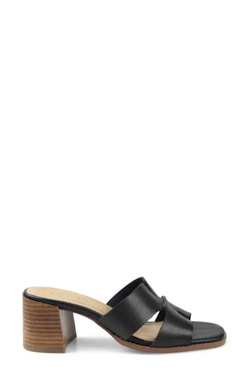ARTISAN CRAFTED BY ZIGI Dazz Slide Sandal - Black Leather