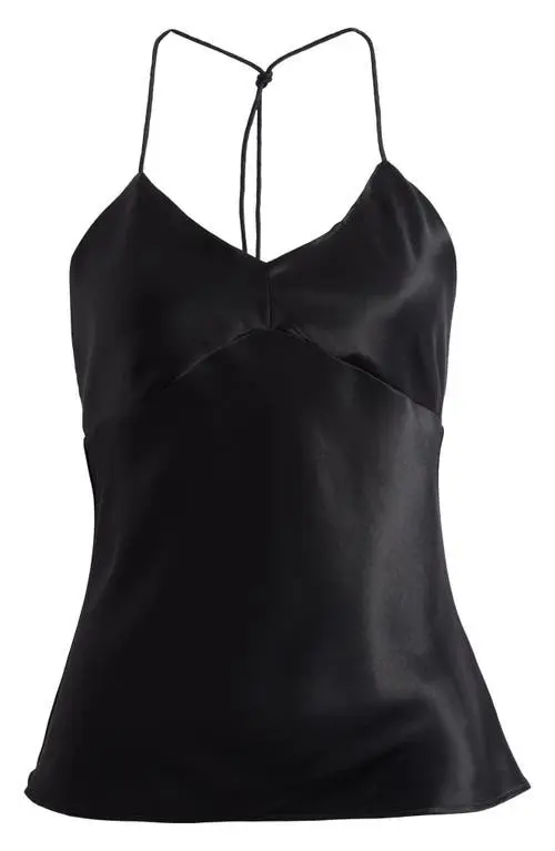 REFORMATION Natasia Satin Halter Neck Top
