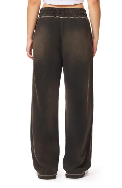 L/AB C/O OFF-WHITE Wide Leg Cotton Jersey Pants
