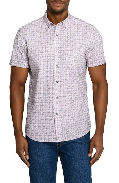 W.R.K Faded Square Short Sleeve Button-down Shirt