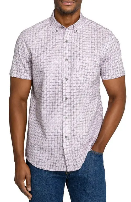 W.R.K Faded Square Short Sleeve Button-down Shirt