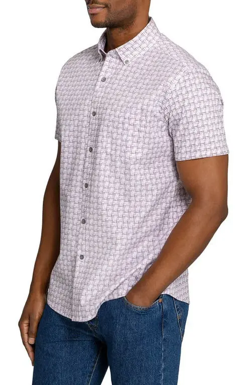 W.R.K Faded Square Short Sleeve Button-down Shirt