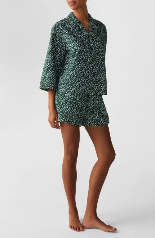 PETITE PLUME Olivia Cotton Poplin Short Pajamas