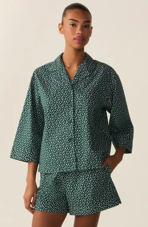 PETITE PLUME Olivia Cotton Poplin Short Pajamas