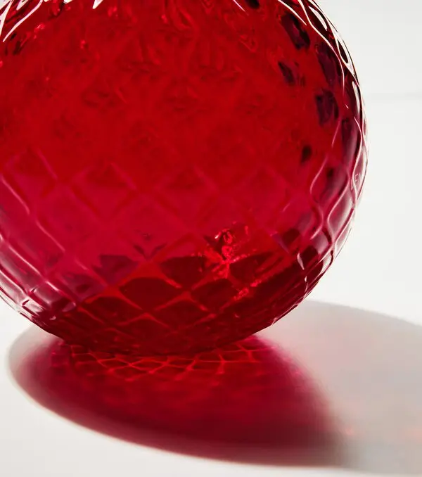 VENINI Monofiori Balloton Extra Small Murano Glass Vase - Red