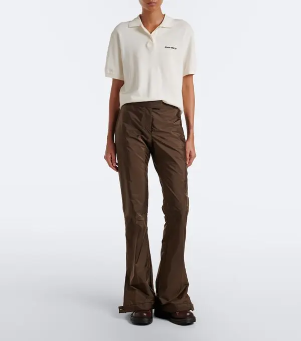 Miu Miu Technical Flared Pants