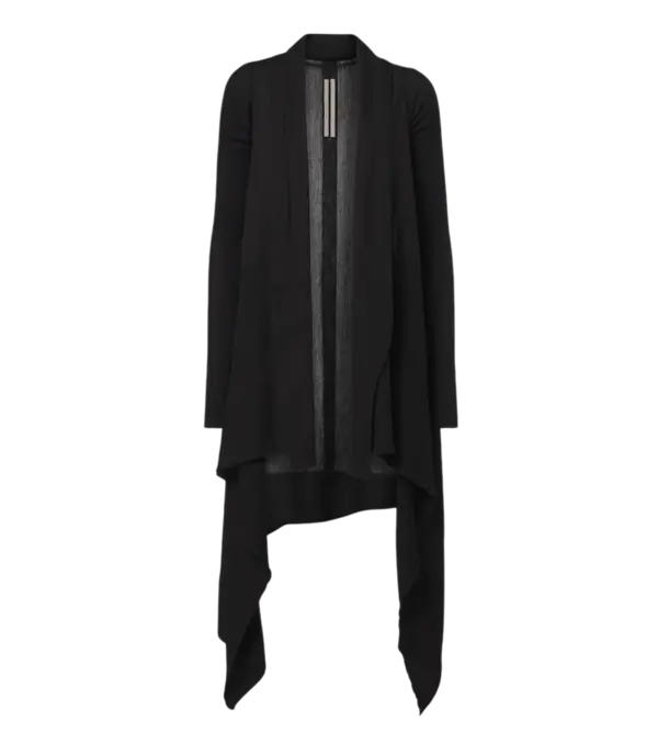 Rick Owens Virgin Wool Cardigan - Black