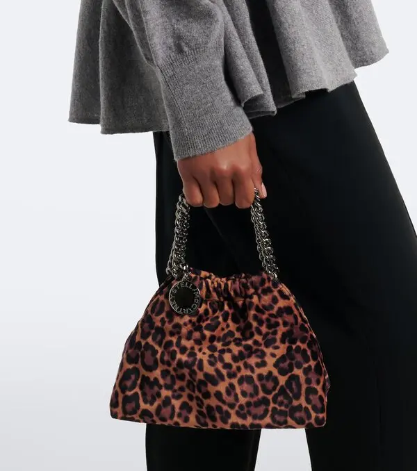 Stella McCartney Falabella Mini Leopard-print Top-handle Bag