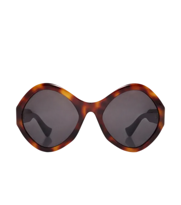 Valentino Garavani Vlogo Round Sunglasses - Brown