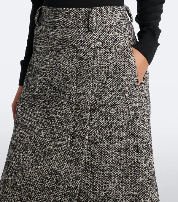 Dolce & Gabbana Wool, Silk, And Alpaca-blend Tweed Pencil Skirt