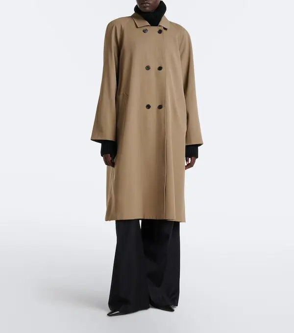 THE ROW Emma Double-breasted Wool Coat