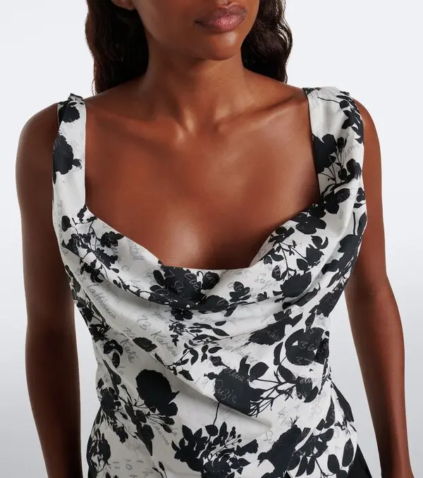 VIVIENNE WESTWOOD Floral Print Bustier Top - Multicoloured