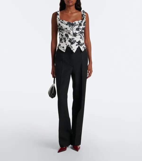 VIVIENNE WESTWOOD Floral Print Bustier Top - Multicoloured