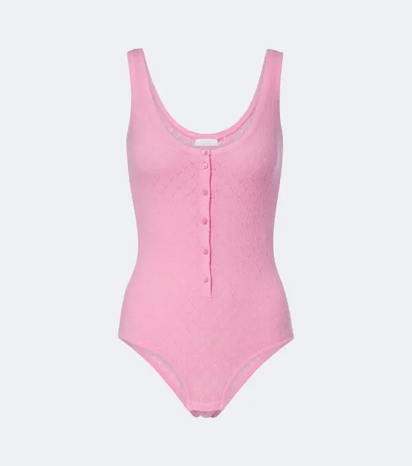 ERES Gourmandise Pointelle Wool-blend Bodysuit