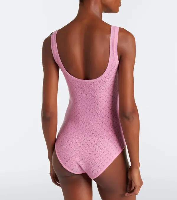 ERES Gourmandise Pointelle Wool-blend Bodysuit