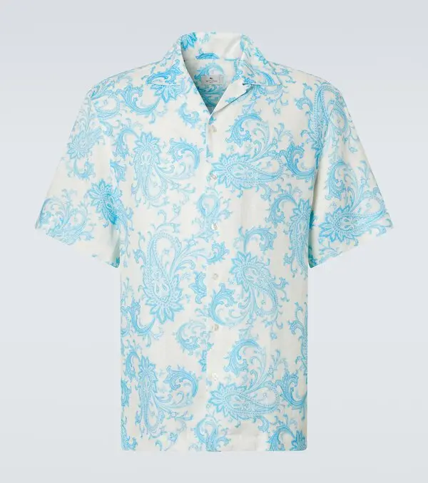 Etro Paisley Linen Shirt - White