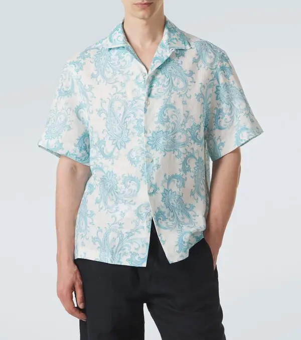 Etro Paisley Linen Shirt - White