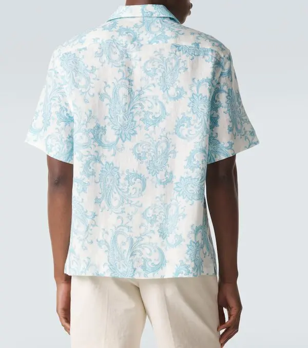 Etro Paisley Linen Shirt - White