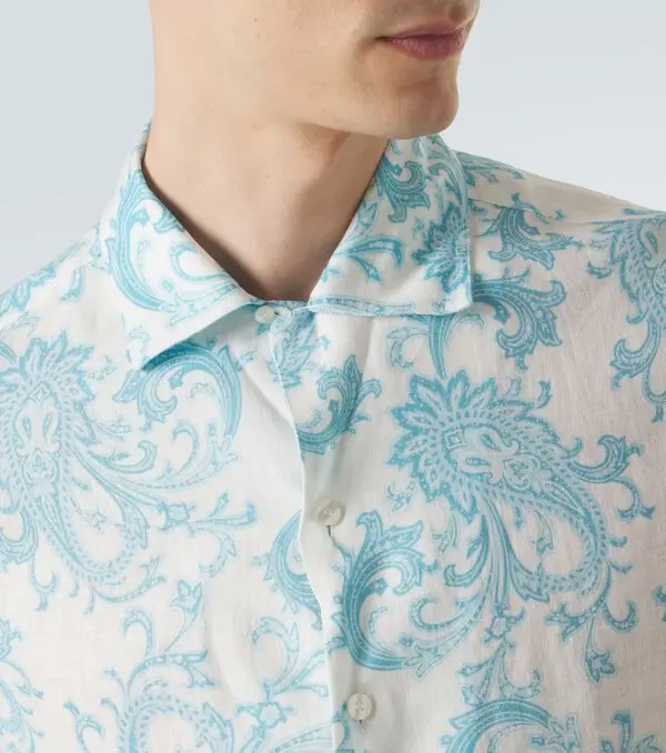 Etro Paisley Linen Shirt - White