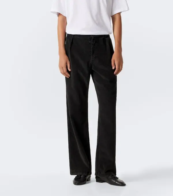 THE ROW Paulo Cotton Corduroy Wide-leg Pants