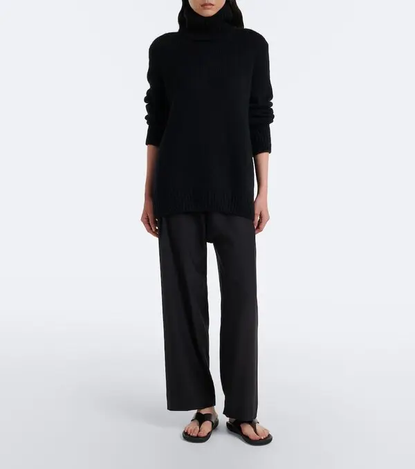 THE ROW Jaine Silk Wide-leg Pants