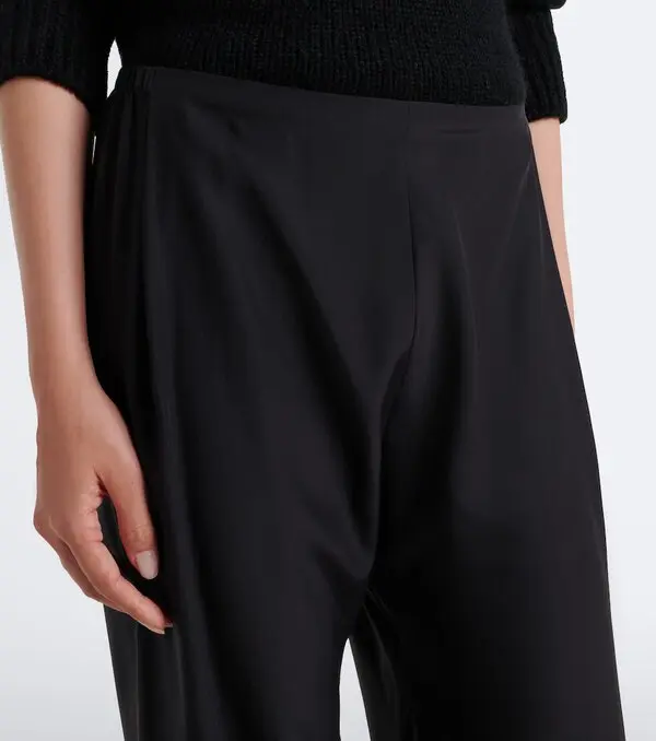 THE ROW Jaine Silk Wide-leg Pants