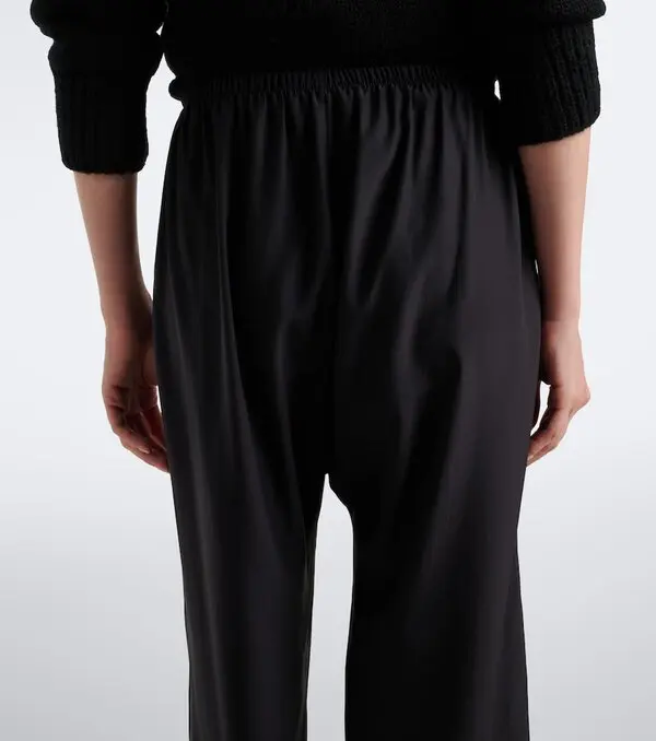 THE ROW Jaine Silk Wide-leg Pants