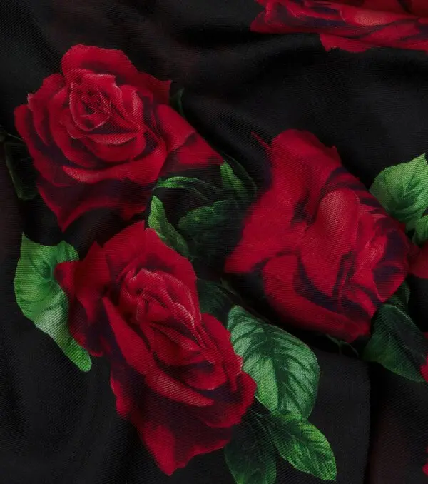 Dolce & Gabbana Floral Silk Scarf