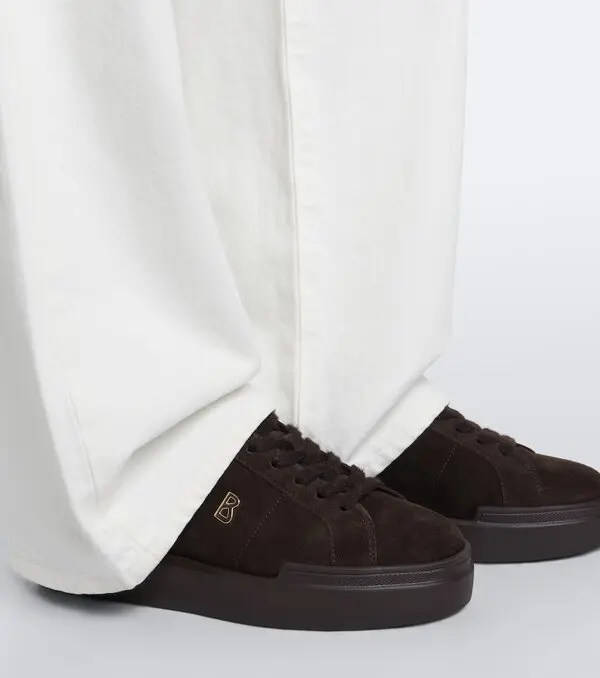 Bogner Hollywood 32 A Shearling-lined Suede Sneakers