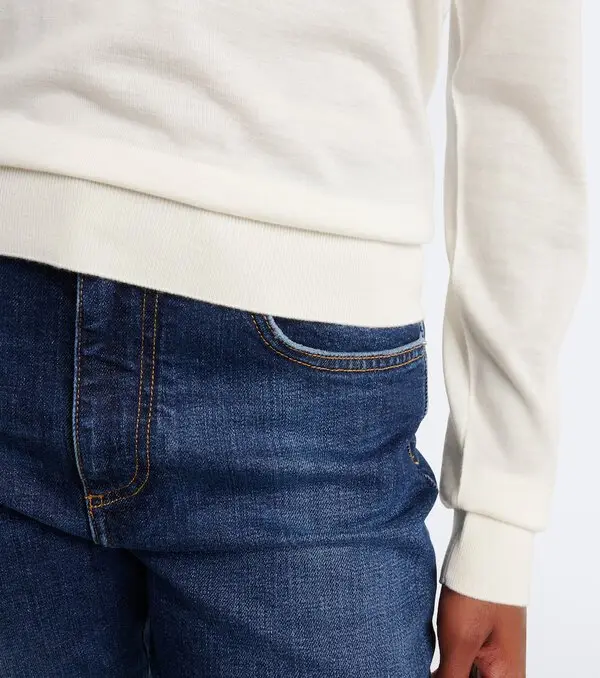 Dolce & Gabbana Embellished Cashmere-blend Polo Sweater