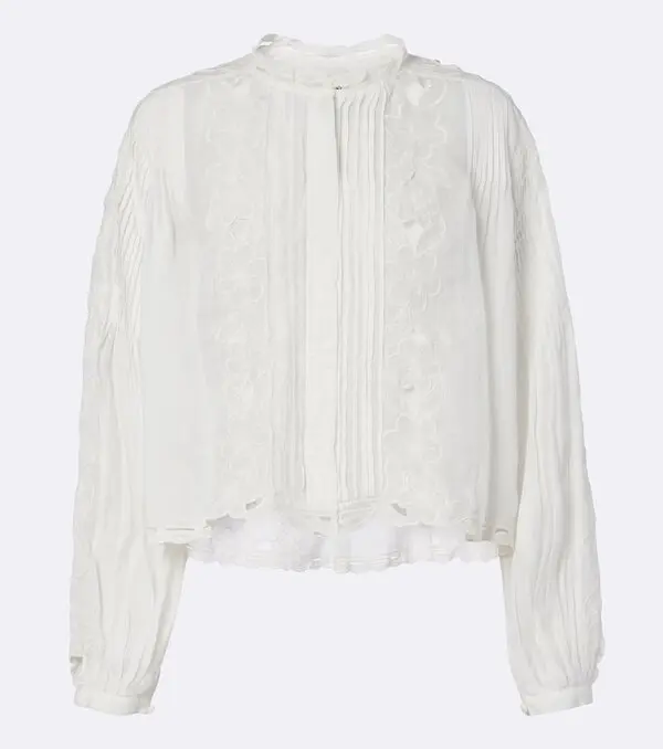 Isabel Marant Étoile Rubra Broderie Anglaise Blouse - White