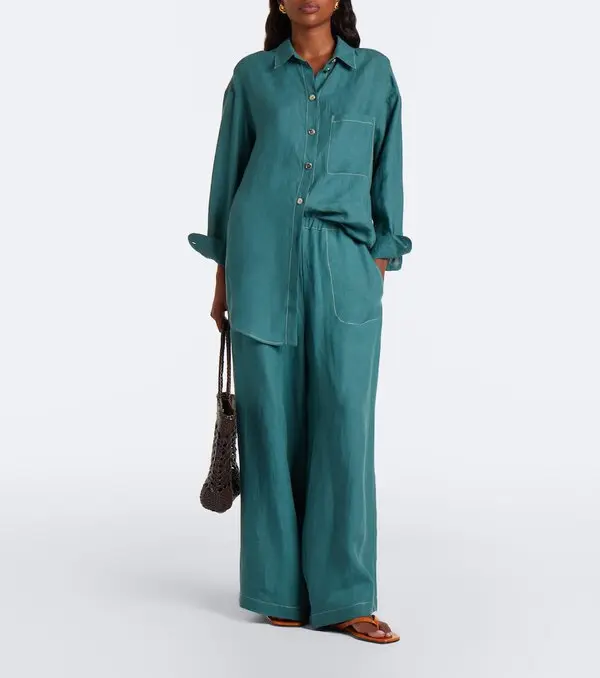 ERES Blouissant Linen Wide-leg Pants