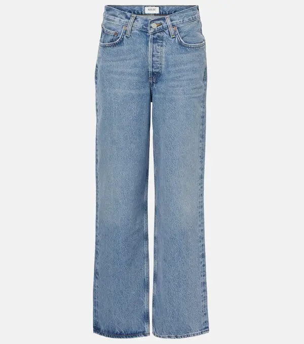 AGOLDE V-waist Baggy Straight Jeans