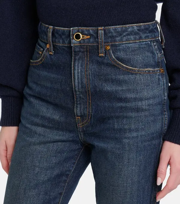 Khaite Abigail High-rise Straight Jeans