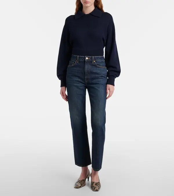Khaite Abigail High-rise Straight Jeans