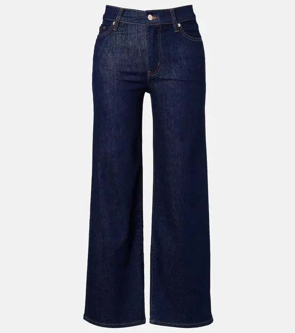 FRAME Le Slim Palazzo Crop Wide-leg Jeans