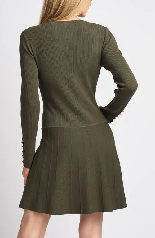 Ted Baker London Karla Button Cuff Minidress - Midnight Olive