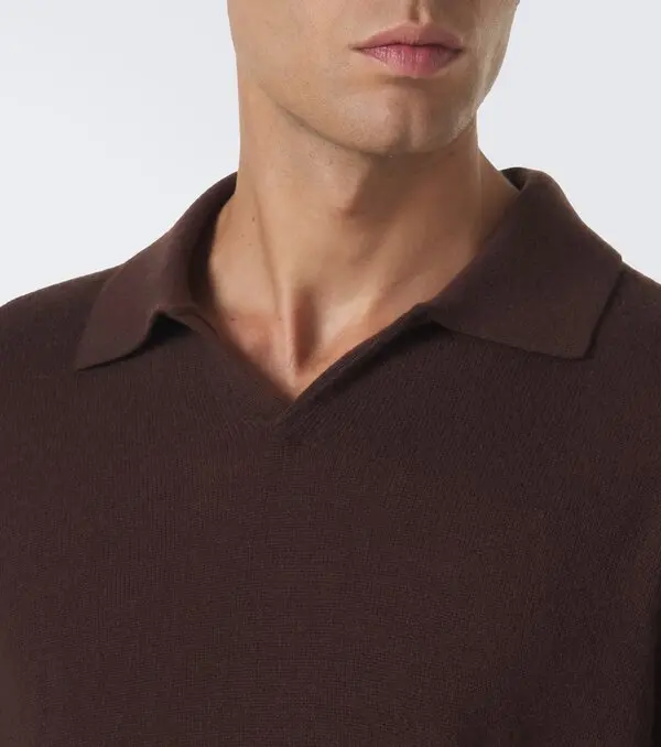 THE ROW Ripley Cashmere Polo Sweater