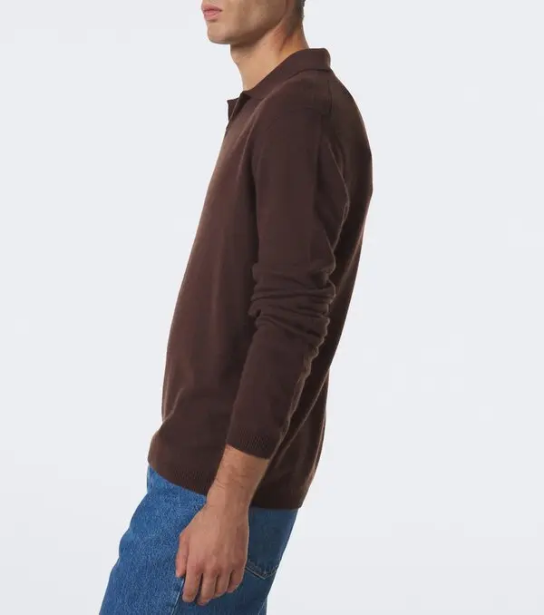 THE ROW Ripley Cashmere Polo Sweater