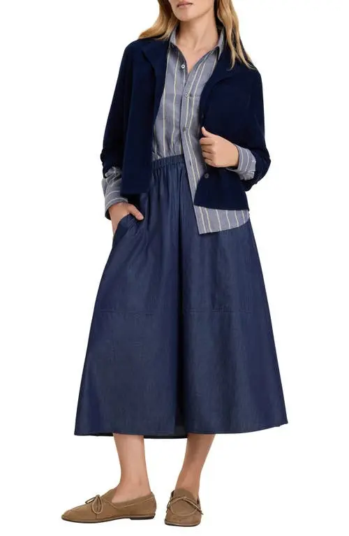 NZ BY NIC AND ZOE Dobby Striped Button Front Shirt