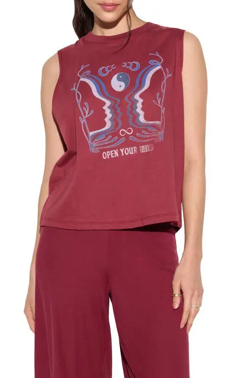 Spiritual Gangster Open Your Mind Vibe Tank - Mahogany
