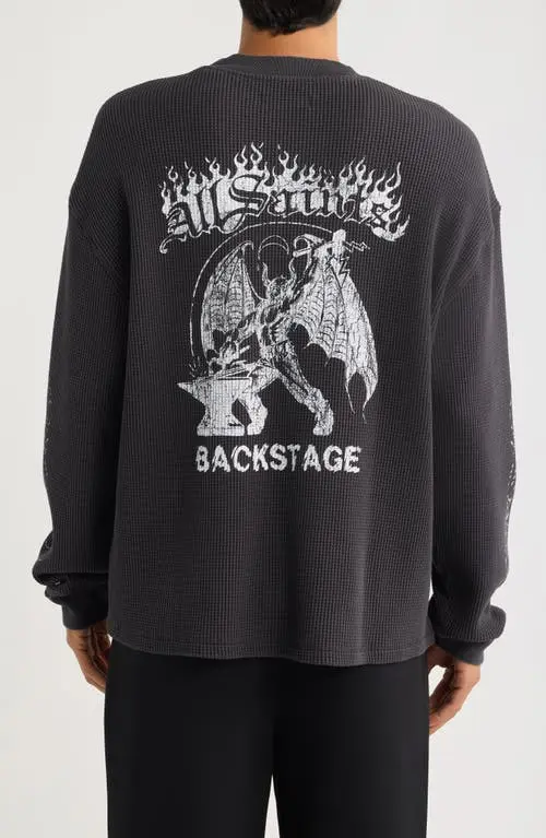 ALLSAINTS Incendo Graphic Organic Cotton Long Sleeve T-shirt