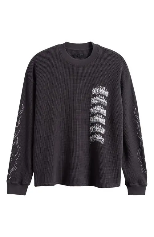 ALLSAINTS Incendo Graphic Organic Cotton Long Sleeve T-shirt