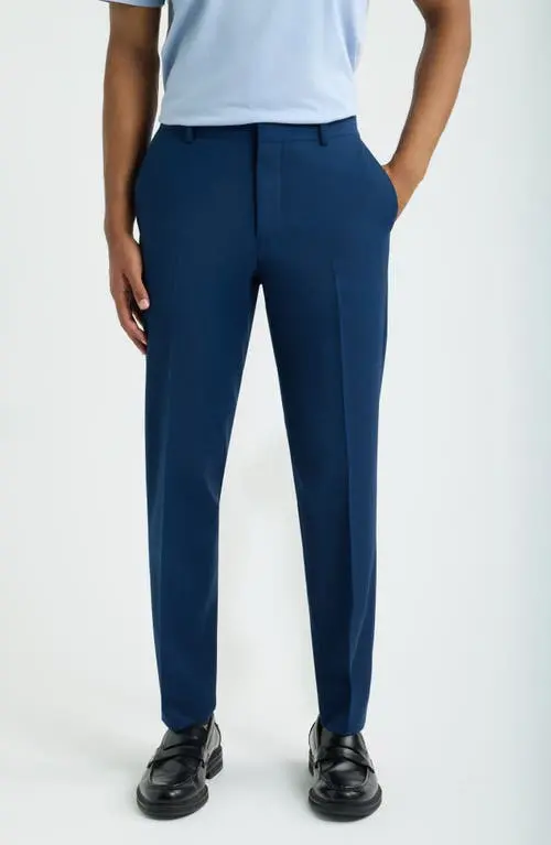 OPEN EDIT Skinny Fit Pleated Suit Pants - Navy Pageant