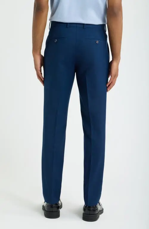 OPEN EDIT Skinny Fit Pleated Suit Pants - Navy Pageant