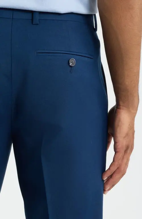 OPEN EDIT Skinny Fit Pleated Suit Pants - Navy Pageant