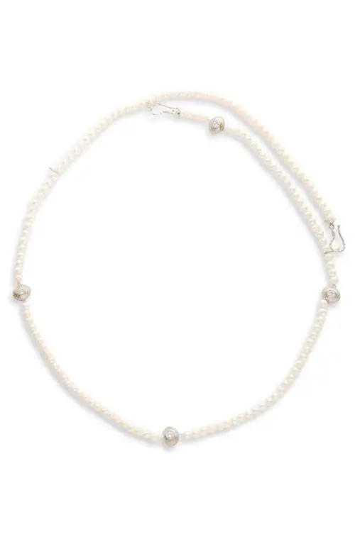 NACKIYE Celestial Freshwater Pearl Belt - White