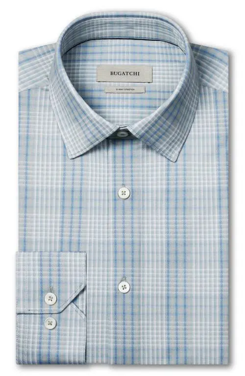 Bugatchi James Plaid Cotton Performance Shirt